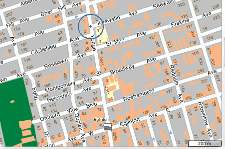 Directions & Map of Our Yonge Eglinton Office in Toronto
